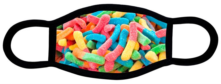 Sour Worms Custom Designed Protective Face Mask